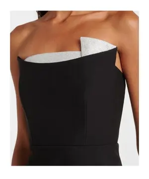 Roland Mouret Embellished Bustier Midi Dress