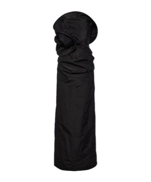 Magda Butrym Floral-appliqué Silk Taffeta Gown - Black
