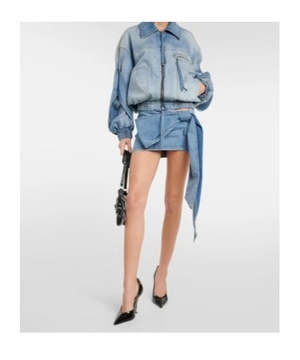 Blumarine Denim Bomber Jacket