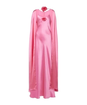 RODARTE Caped Silk Gown - Pink