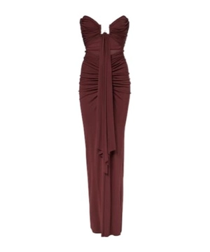 Christopher Esber Strapless Ruffled Maxi Dress