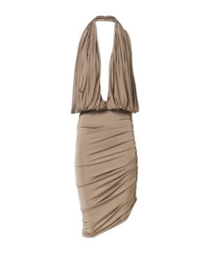 Magda Butrym Open-back Jersey Midi Dress - Nude