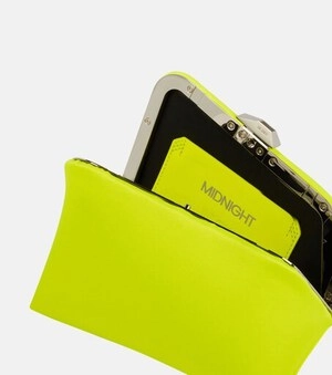 Attico Midnight Satin Clutch