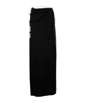 Magda Butrym Embellished Maxi Skirt - Black