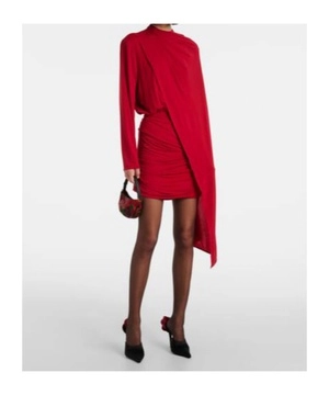 Magda Butrym Caped Cupro-blend Minidress