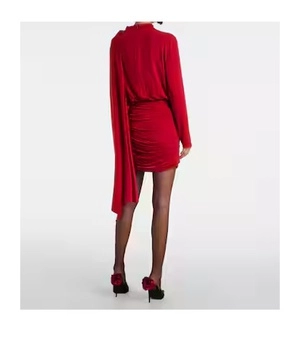 Magda Butrym Caped Cupro-blend Minidress