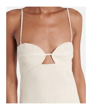 Johanna Ortiz Cutout Maxi Dress With Thin Straps And Open Back - White