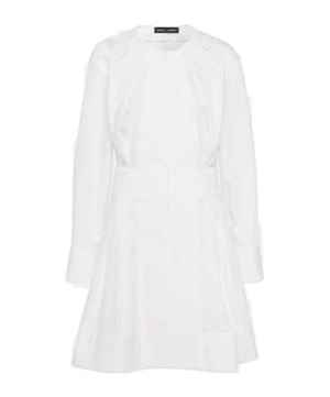 Proenza Schouler Eileen Cotton Poplin Minidress - White