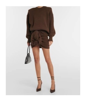 Magda Butrym Cashmere Mini Skirt - Green