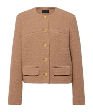 NILI LOTAN Button-down Casual Jacket - Brown