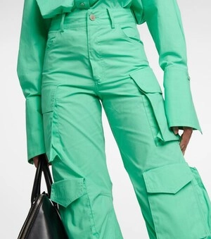 Attico Fern Cotton Canvas Cargo Pants