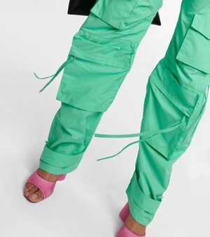 Attico Fern Cotton Canvas Cargo Pants