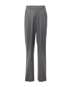 Stella McCartney Wool Flannel Straight Pants - Black