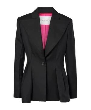 Nina Ricci Wool Gabardine Blazer - Black