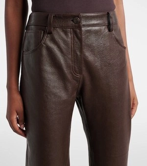 Magda Butrym Leather Straight Pants