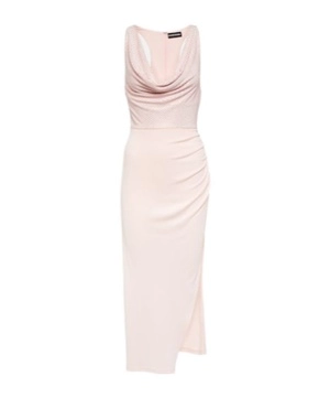 David Koma Crystal-embellished Midi Dress - Pink