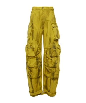 Attico Mid-rise Cargo Casual Pants - Brown