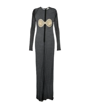 Magda Butrym Crochet-trimmed Jersey Maxi Dress - Black