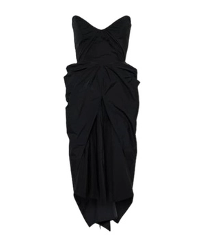 Maticevski Fincher Draped Bustier Midi Dress