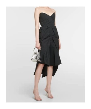 Maticevski Fincher Draped Bustier Midi Dress