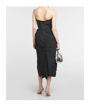 Maticevski Fincher Draped Bustier Midi Dress
