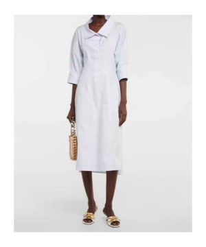 Stella McCartney Cotton Poplin Midi Shirt Dress