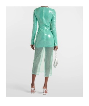 David Koma Sequined Midi Dress