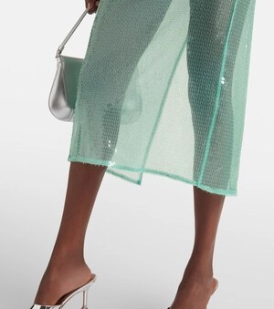 David Koma Sequined Midi Dress