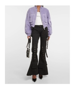 Blumarine Velvet Bomber Jacket