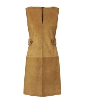 Dorothee Schumacher Suede Minidress With Neck Slit