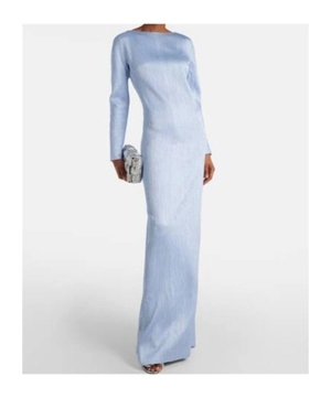 EMILIA WICKSTEAD Uriela Plisse Satin Gown