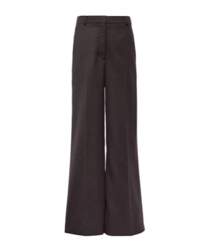 Stella McCartney High-rise Wool Wide-leg Pants - Black