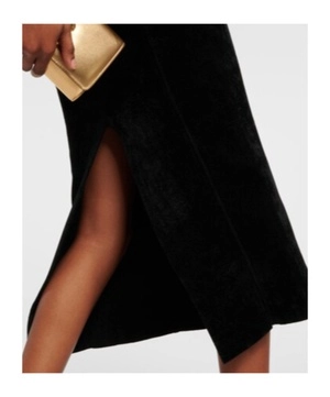 Galvan Titania Strapless Velvet Midi Dress