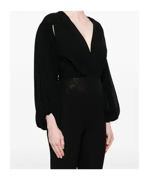 Philosophy Di Lorenzo Serafini Puff Sleeve Tulle Bodysuit