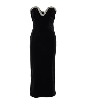Roland Mouret Embellished Strapless Dress - Black