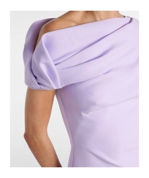 SAFIYAA LONDON Derra Draped Crepe Dress