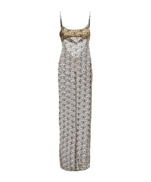 Attico Cotton-blend Maxi Dress - Gray