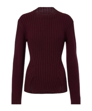 Victoria Beckham Ribbed-knit Wool And Cashmere Sweater - Brown