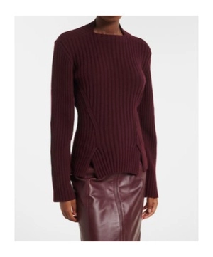Victoria Beckham Ribbed-knit Wool And Cashmere Sweater