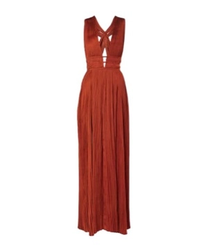 Ulla Johnson Veda Gathered Gown - Red