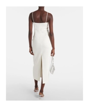 David Koma Embellished Cady Midi Dress