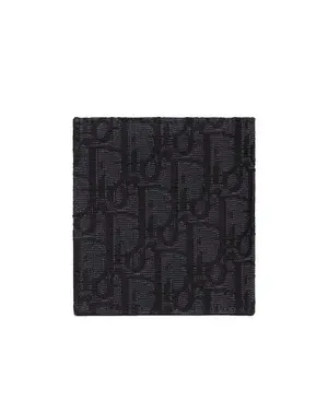 Dior Jacquard Fabric Oblique Printed Wallet