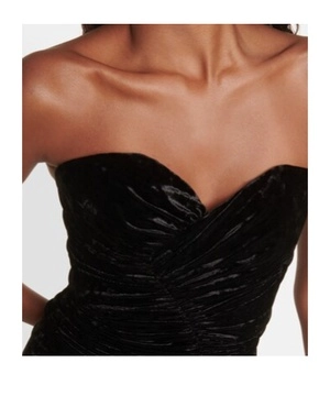 Alexandre Vauthier Ruched Velvet Gown