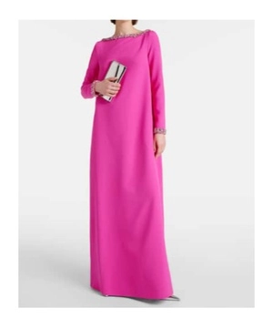 SAFIYAA LONDON Naimal Embellished Crepe Gown