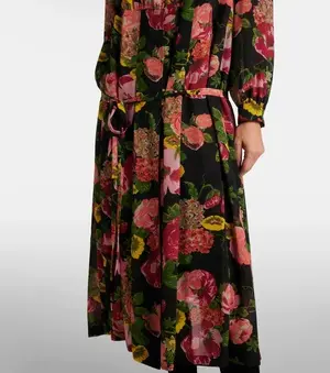 Junya Watanabe Long-sleeved Knitted Midi Dress