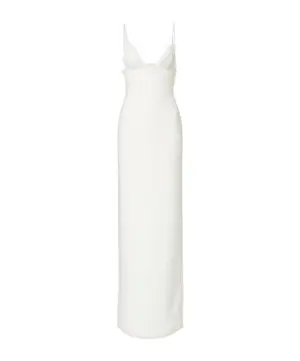 David Koma Bridal Lace-trimmed Gown - White