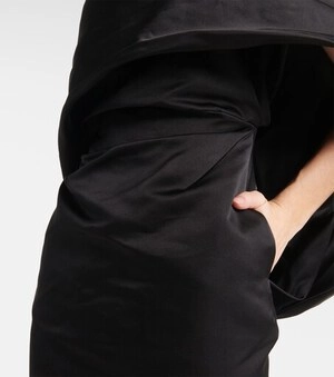 Attico Caped Midi Dress