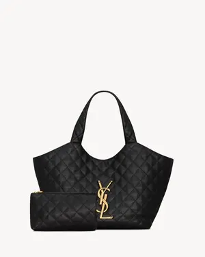Saint Laurent Icare Quilted Nappa Leather Tote
