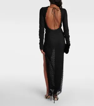 Alessandra Rich Lace Maxi Dress
