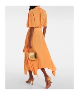 Stella McCartney Iconic Silk Crêpe De Chine Midi Dress